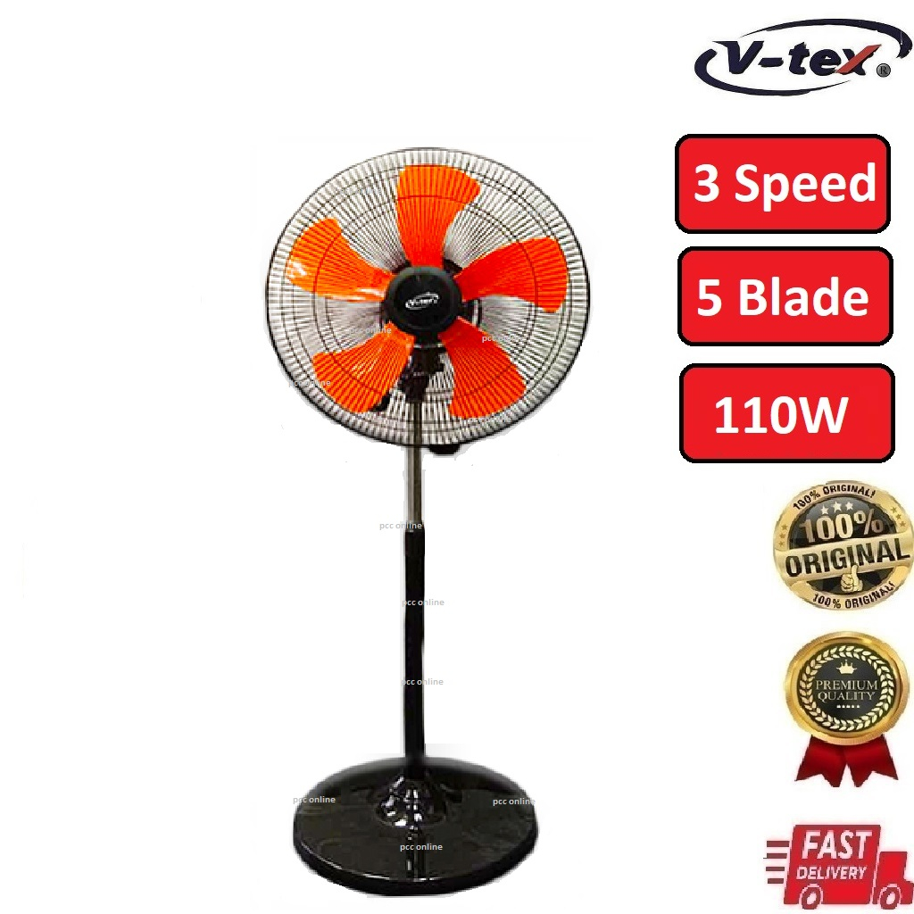 V-TEX VT-S1805 18" STAND FAN|Kipas Berdiri (5 Blade) | Shopee Malaysia