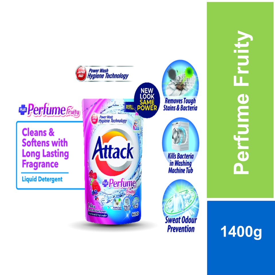 Attack Liquid Perfume Detergent Fruity (LATPJ) 1.4kg | Shopee Malaysia