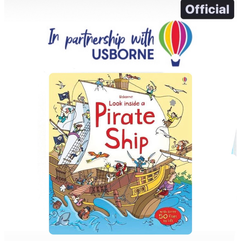 (Original) Usborne Look inside a Pirate Ship (with Ives 50 flaps ...
