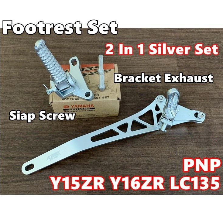 Yamaha Y15zr Y16 LC135 LCV8 Rear Footrest Footstep Full Set Alloy Pedal ...