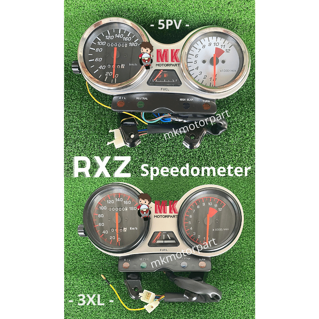 Yamaha RXZ Catalyzer 5PV / Mili 3XL Meter Assy RXZ135 Speedometer Assy ...