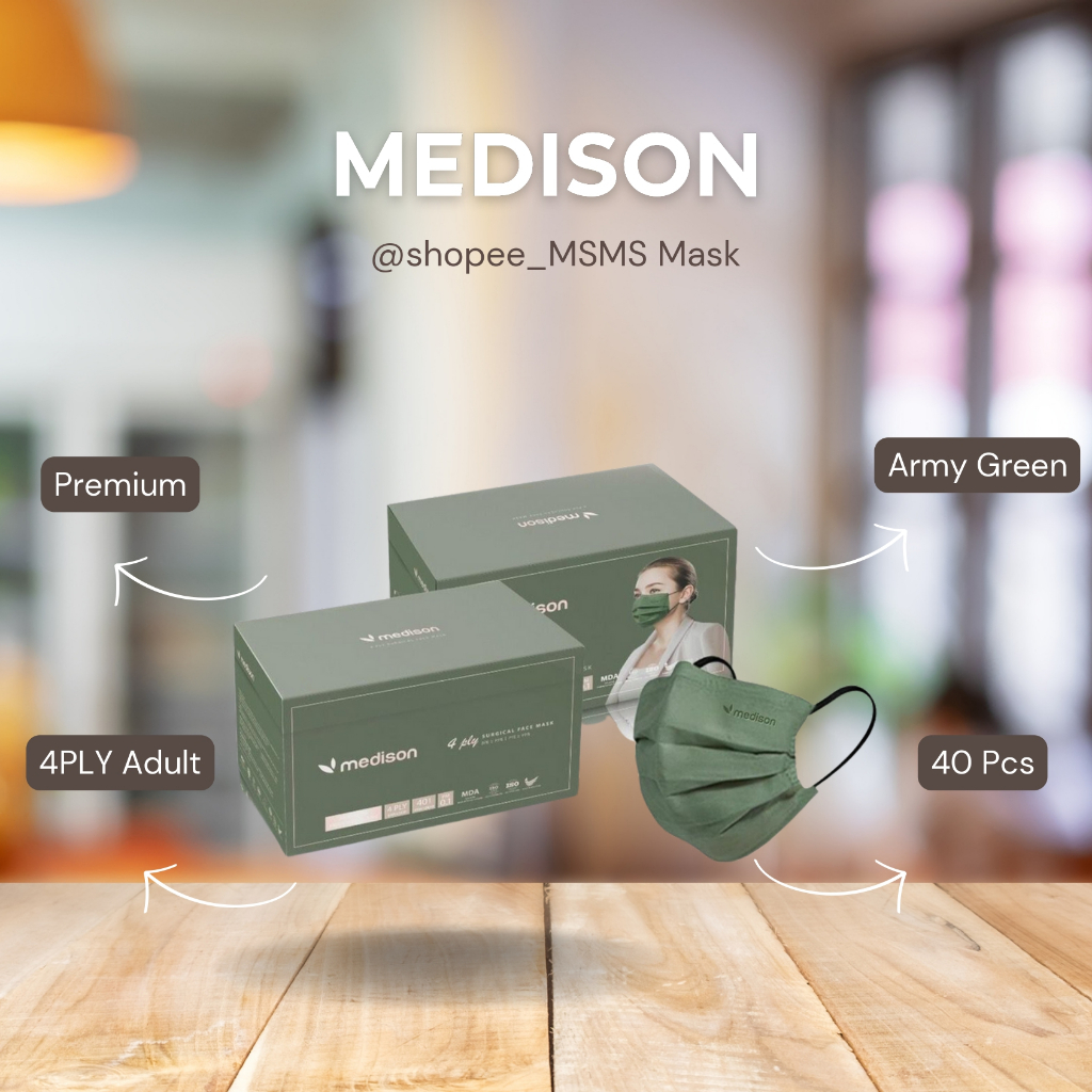 MEDISON Adult 4Ply Premium Soft Surgical Face Mask - SIRIM CERTIFIED ...