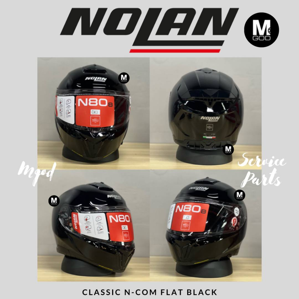 NOLAN HELMETS N80-8 PLAIN CLASSIC (003) 100% ORIGINAL MADE IN ITALY ...