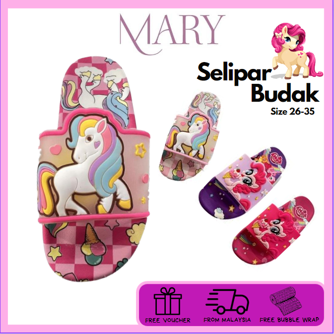 BCT-Selipar Budak Perempuan Sadal Budak Perempuan Kids Summer Cartoon ...