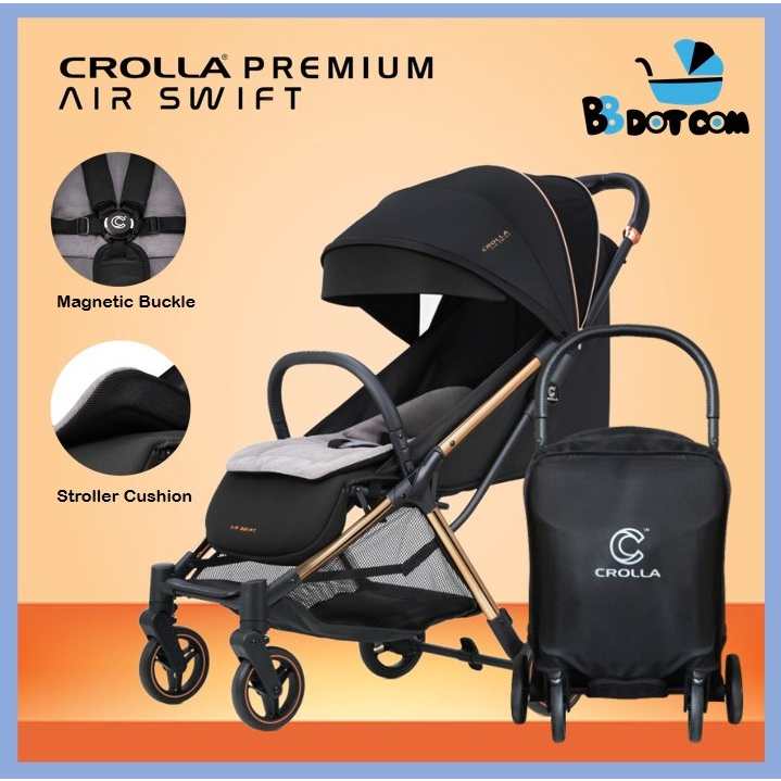 Crolla Premium Air Swift Newborn Infant Baby Stroller Cabin Size Travel ...