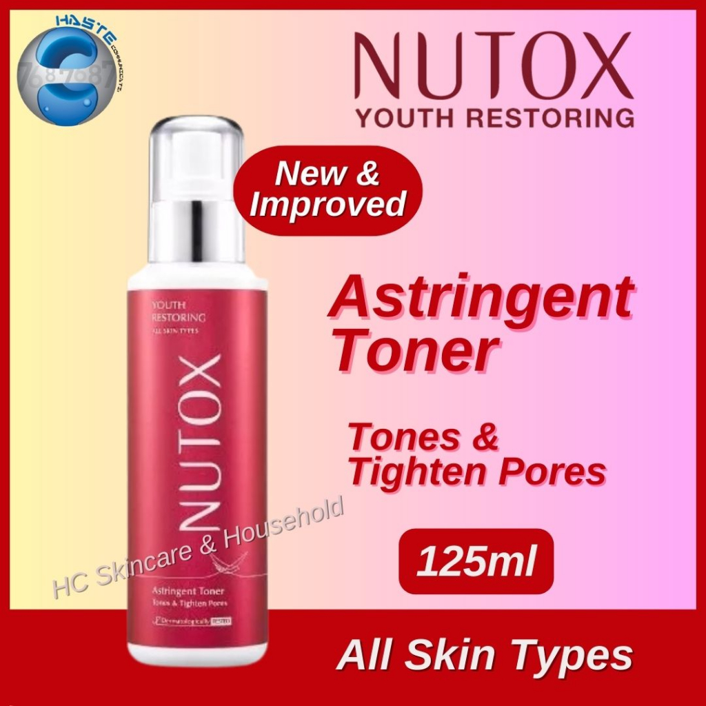 NUTOX Youth Restoring Astringent Toner - All Skin Types (125ml) Tones ...