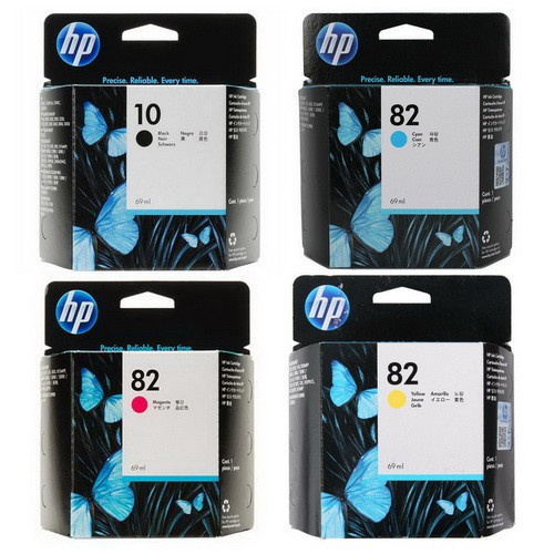 HP 10 + 82 Combo Set - C4844A +C4911A+ C4912A +C4913A ( Expired Date ...
