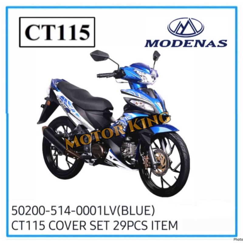 Cover Set Modenas CT115 100% Modenas Original CT 115 ( Red / Blue ...
