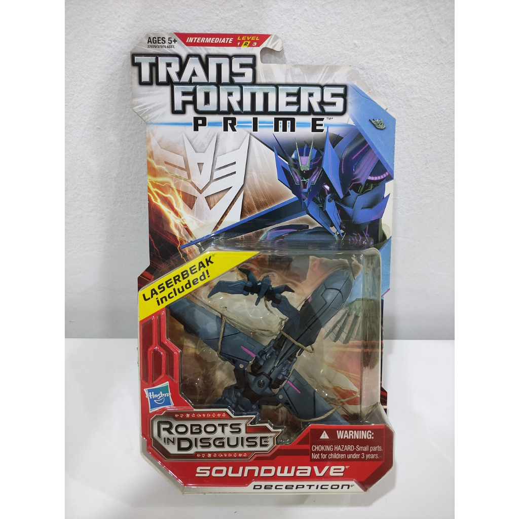 Transformers Prime Deluxe Soundwave Hasbro Transformer (BIB) | Shopee ...