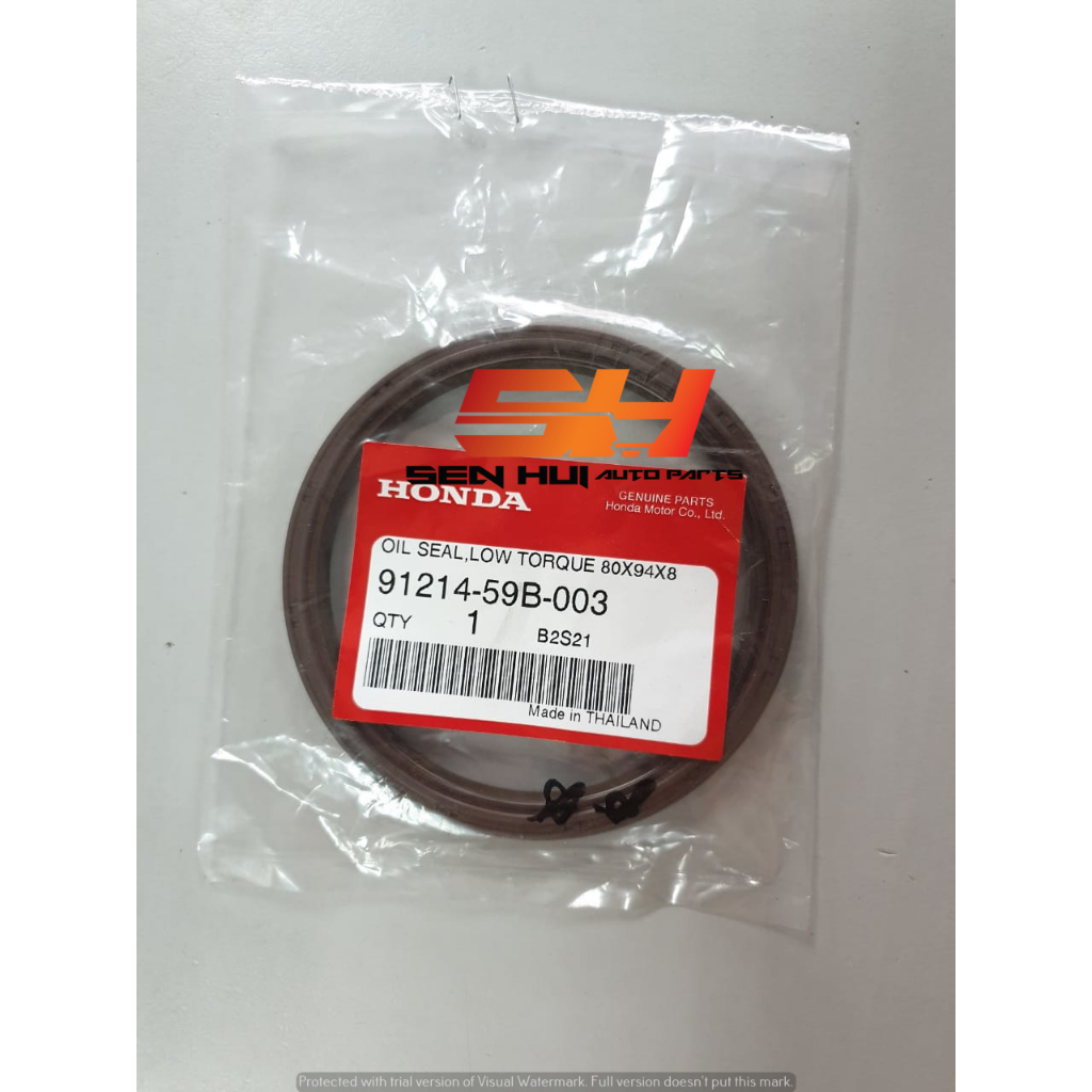 Honda Civic / CRV / 91214-59B-003 OIL SEAL flywheel Genuine Parts ...