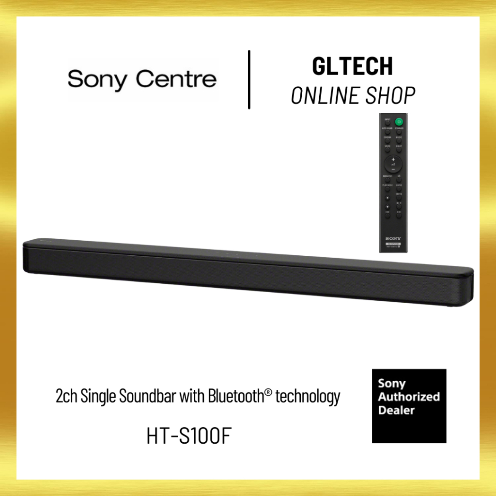 Sony [HT-S100F] 2ch Single Soundbar with Bluetooth® technology HTS100F ...