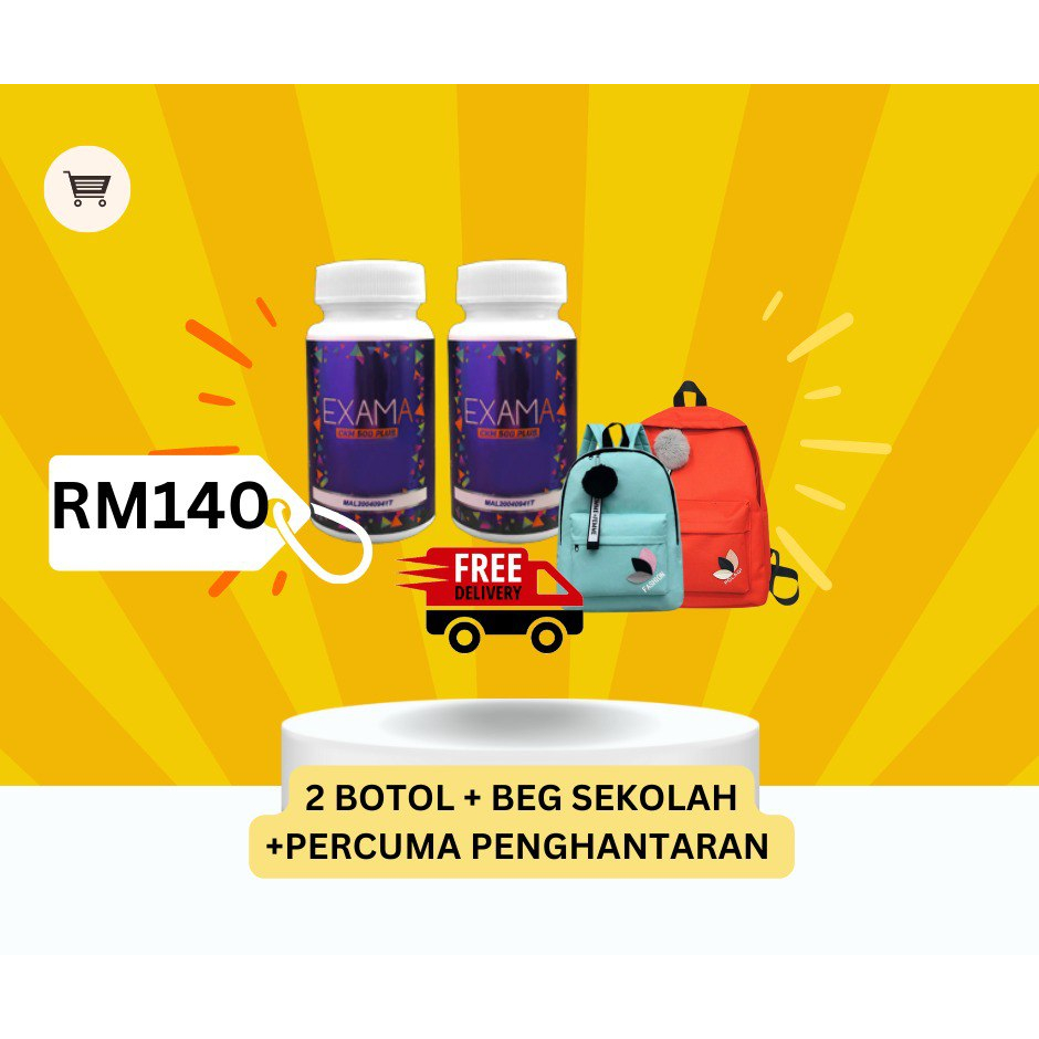 ORIGINAL Exama supplement minda cergas + free gift menarik | Shopee Malaysia