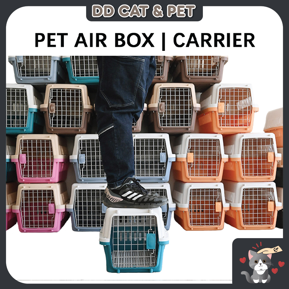 Pet Carrier Air Box | Dog & Cat Travel Cage | Portable Transport Crate ...