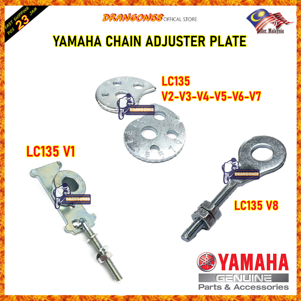 LC135 V1-V8 CHAIN ADJUSTER PLATE SWING ARM KAKI RANTAI WASHER EKOR ...