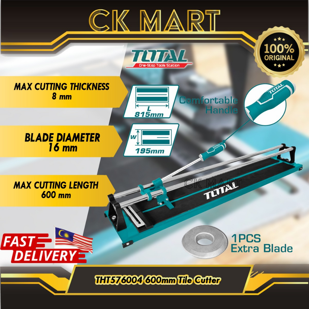 *FREE BLADE*💯ORI Total 600mm Tile Cutter THT576004/Heavy Duty Single ...
