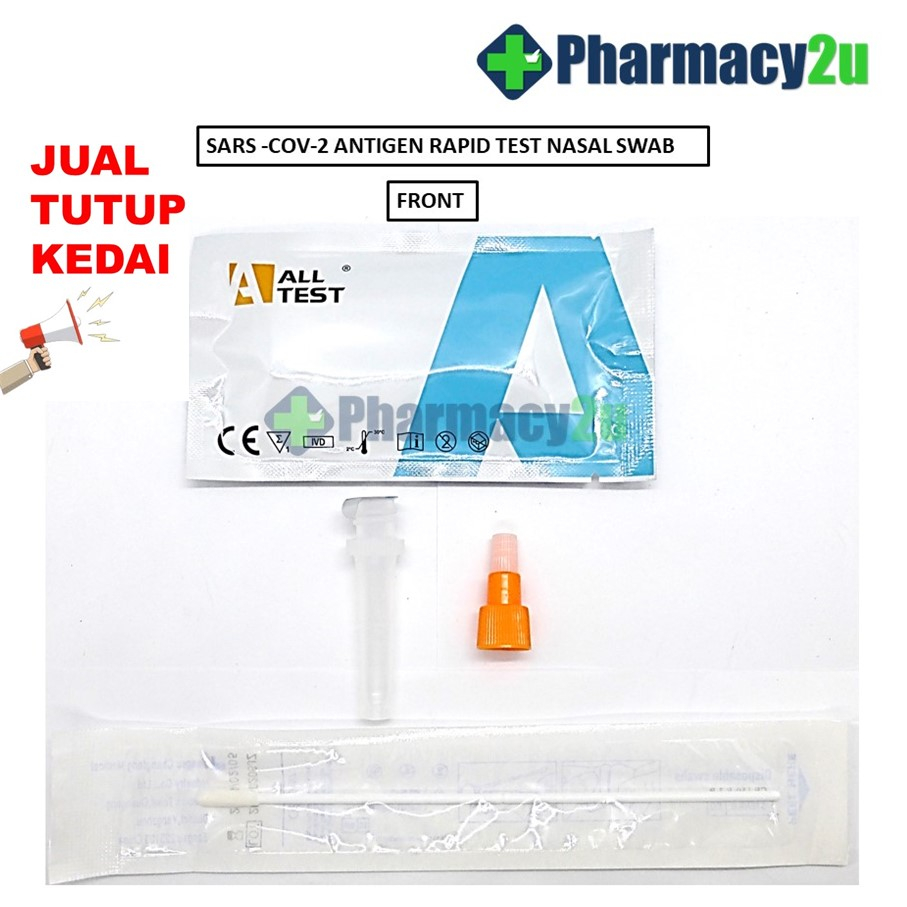 ALLTEST COVID-19 RAPID ANTIGEN SALIVA/NASAL SWAB TEST RTK HOME/SELF ...