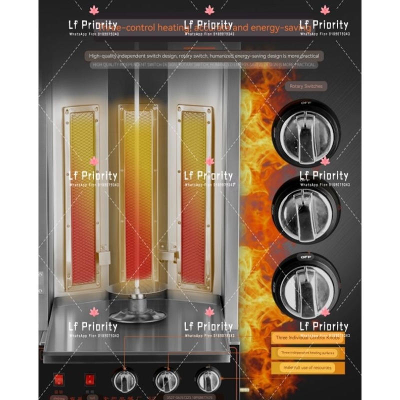 Commercial gas Türkiye, Brazilian barbecue machine automatic rotating ...