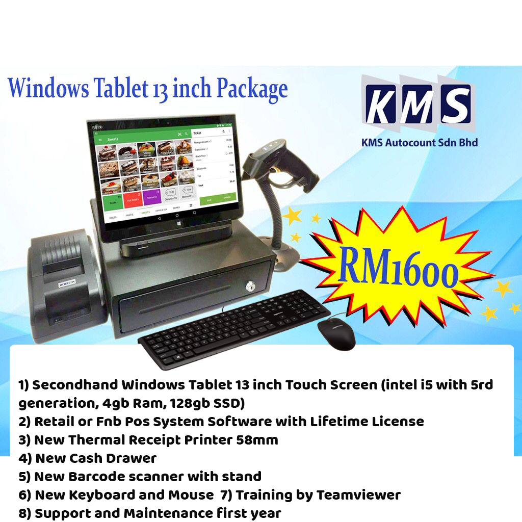 HOT SELLING!! Tablet Mesin Cashier POS System Mesin Kaunter Cashier ...