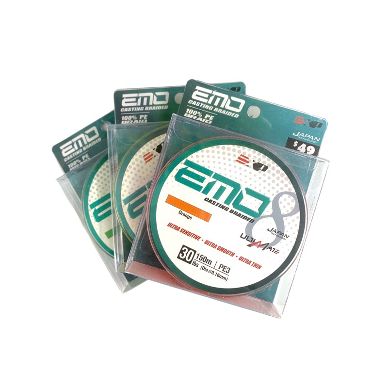 EXP EMO 150m Casting Braided X8 Tali Benang Fishing Line | Shopee Malaysia