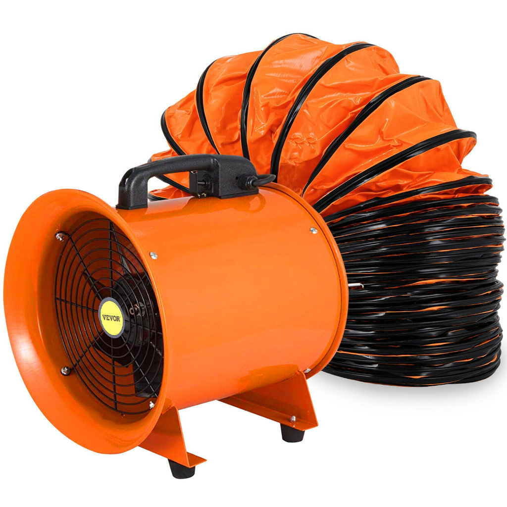 8 Inch Industrial Extractor Blower 230W Portable Extractor Fan ...