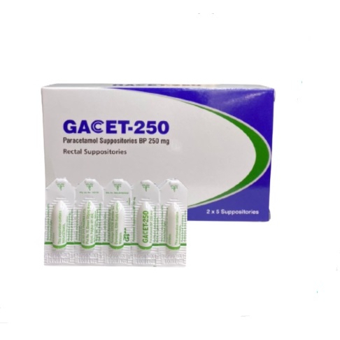 (KKM APPROVED) GACET - 250 PARACETAMOL SUPPOSITORIES UBAT SUMBAT 2X5 ...