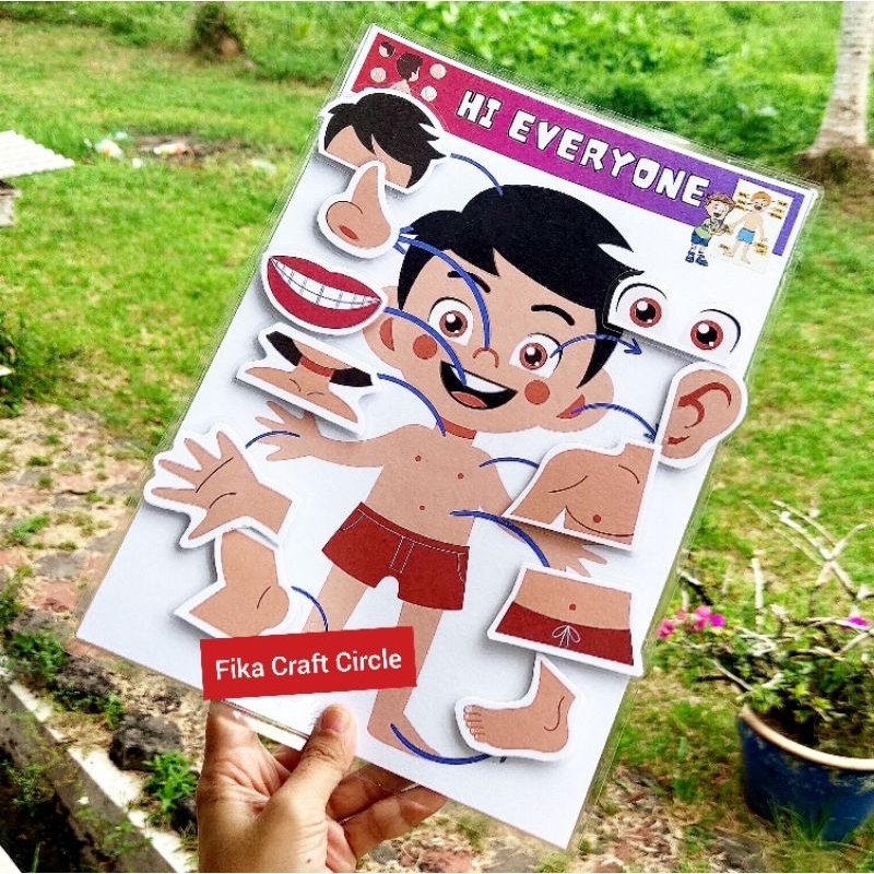 Paper Card Anggota Badan|BAHASA MELAYU |Body Parts Recognition-Body ...