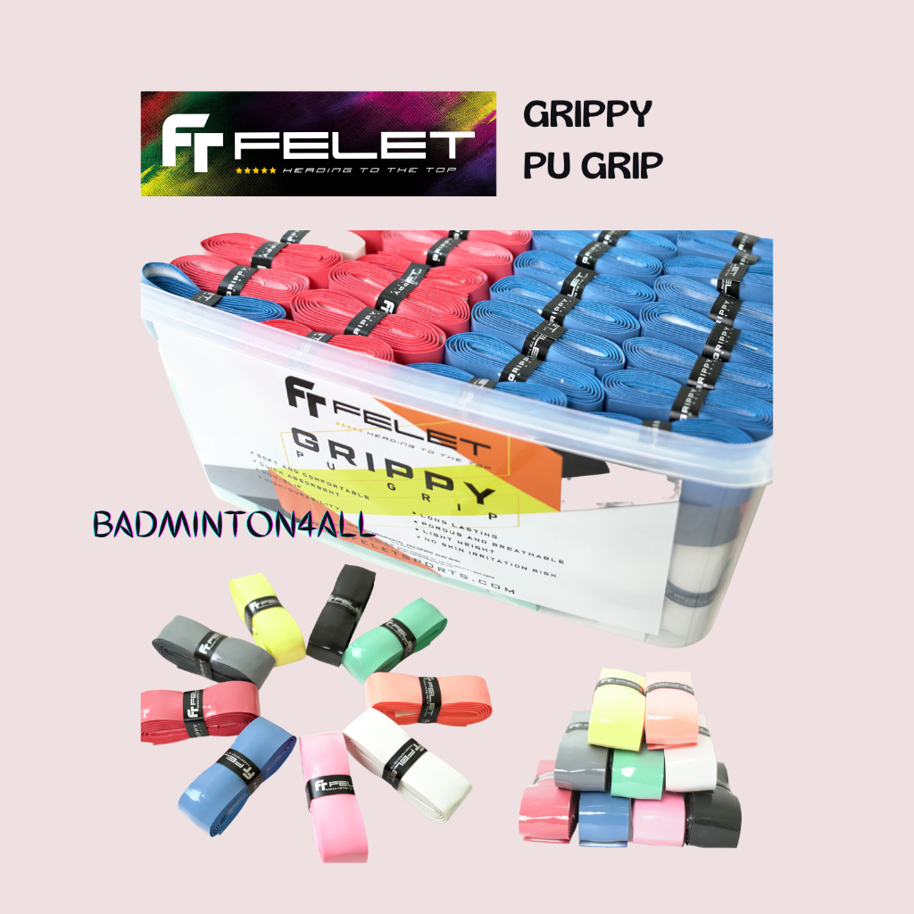 FELET GRIPPY PU GRIP BADMINTON RACKET GRIP | Shopee Malaysia