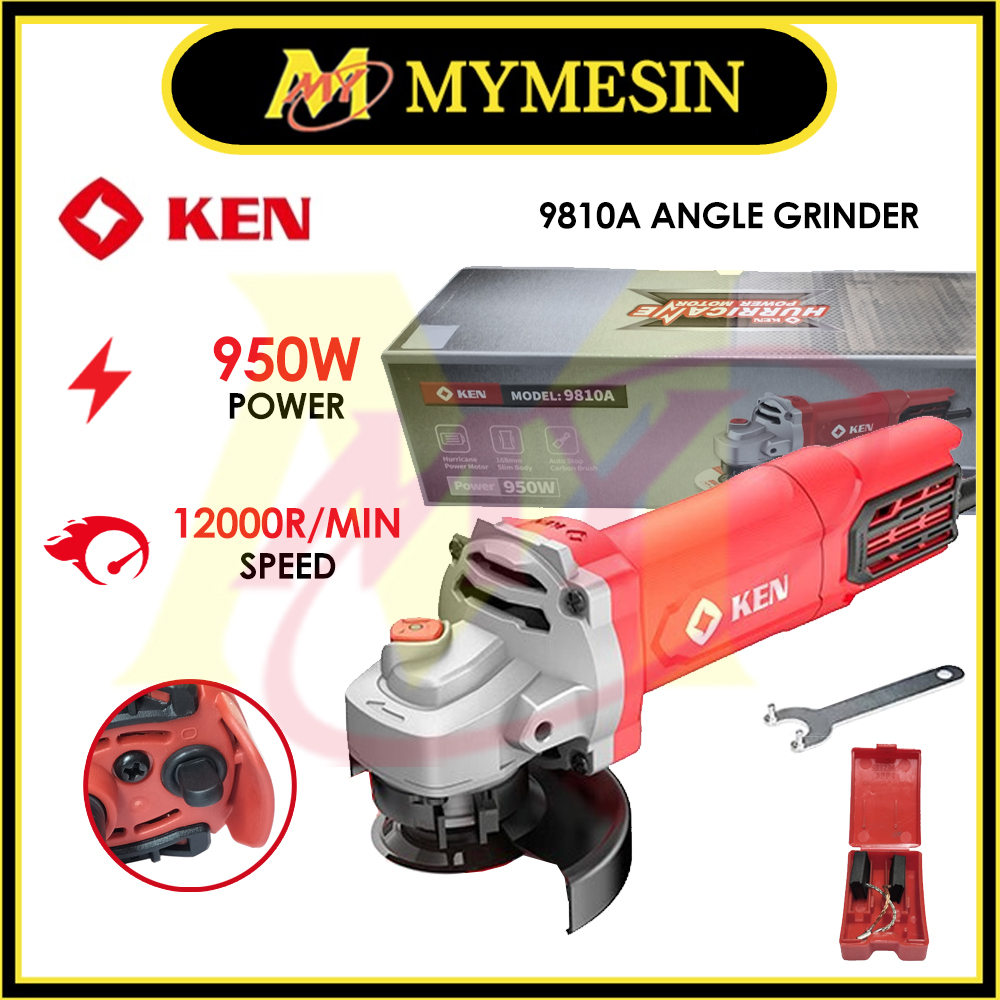 MY KEN 9810A Electric Angle Grinder Slim Body 950W 4 MY KEN 9810A Electric Angle Grinder Slim Body 950W 4