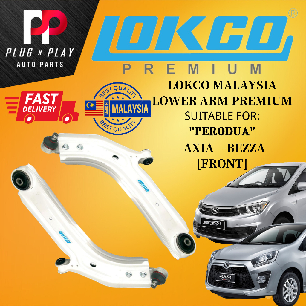 PERODUA AXIA / BEZZA LOKCO PREMIUM FRONT (DEPAN) LOWER ARM SUSPENSION ...