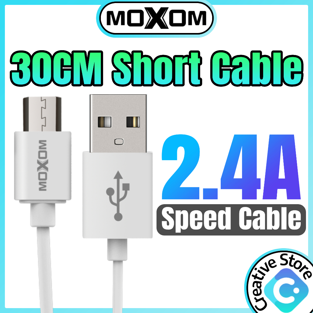 Moxom Cable Type C Cable Short Cable 60W Fast Charging Cable Mini Cable ...