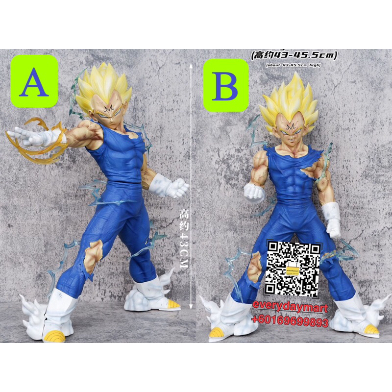 DRAGON BALL💥VEGETA EVIL FORM STANDING MAKE A FIST POSE💥ACTION FIGURE ...