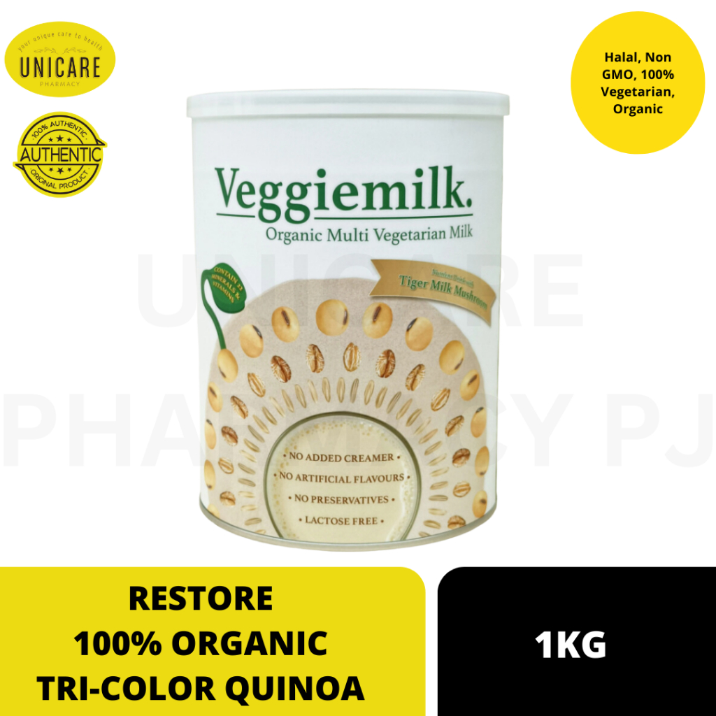 VEGGIEMILK ORGANIC MULTI VEGETARIAN MILK WITH TIGER MILK MUSHROOM 850G ...