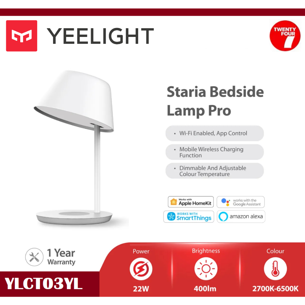 YEELIGHT Staria Bedside Table Night Lamp Pro Wireless Charging ...