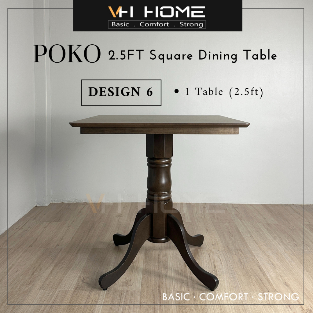 POKO Round Dining Table With Stools Special Modern Design Meja Makan ...