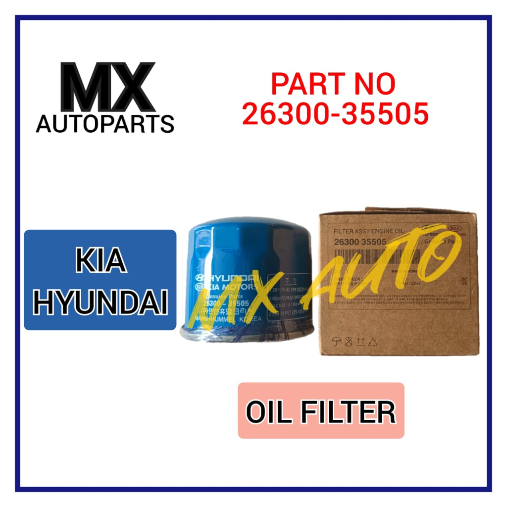 ORIGINAL OIL FILTER HYUNDAI KIA SONATA GETZ MATRIX FORTE TUCSON ACCENT ...