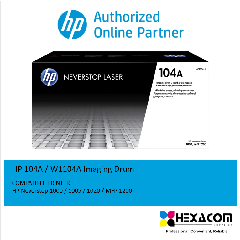HP 104A Imaging Drum W1104A for HP Neverstop 1000/1005/1020/1200 ...