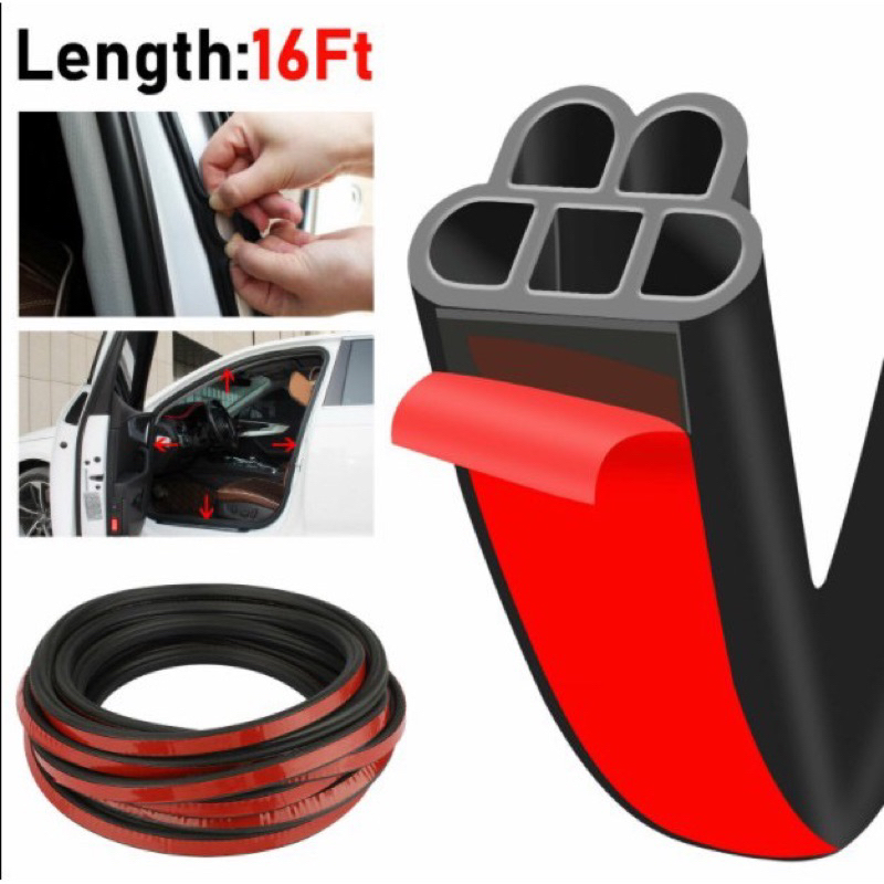 5Meters High Quality Sound Proof Door Rubber Seal Strip Getah Pintu ...