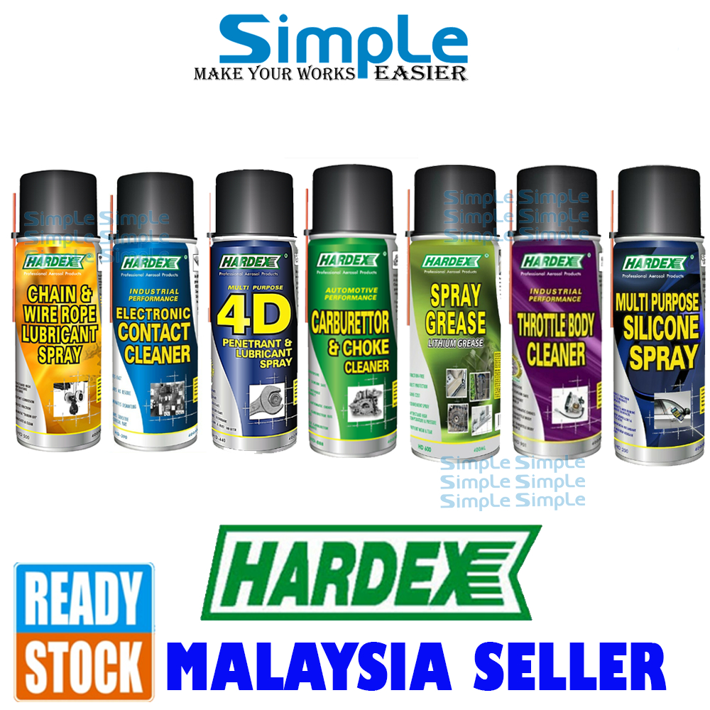 Hardex Spray Wd4d Penetrant Spray Grease Throttle Body Cleaner ...
