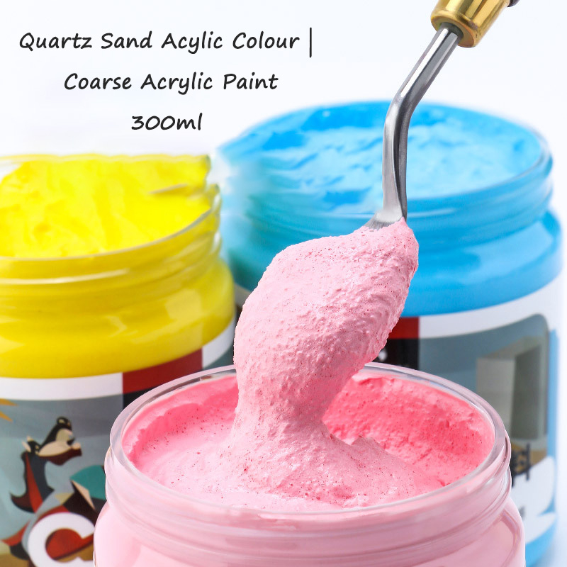 Quartz Sand Acrylic Colour | Coarse Acrylic Paint 300ml | Shopee Malaysia