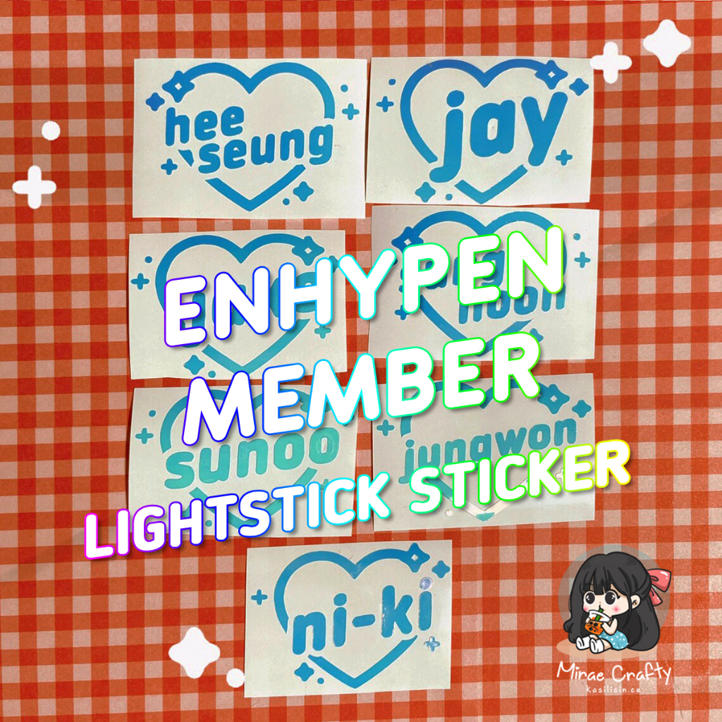 Enhypen K-Pop Kpop Holo Decal Vinyl Lightstick Sticker | Shopee Malaysia