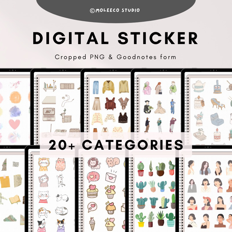 Digital Sticker cropped PNG Cute Goodnotes Notability Samsung Tab ...