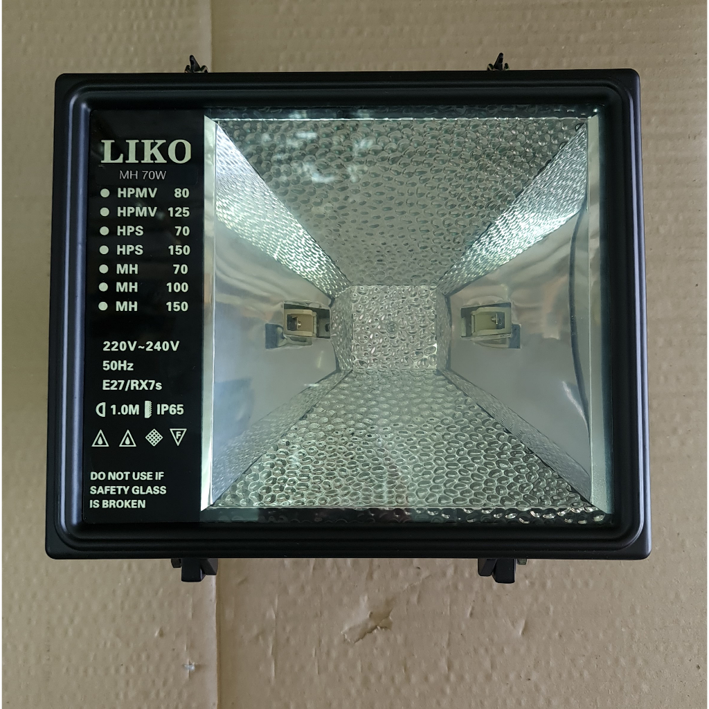 Liko Metal Halide Floodlight 70w with Tube Double Ended Type | Shopee ...