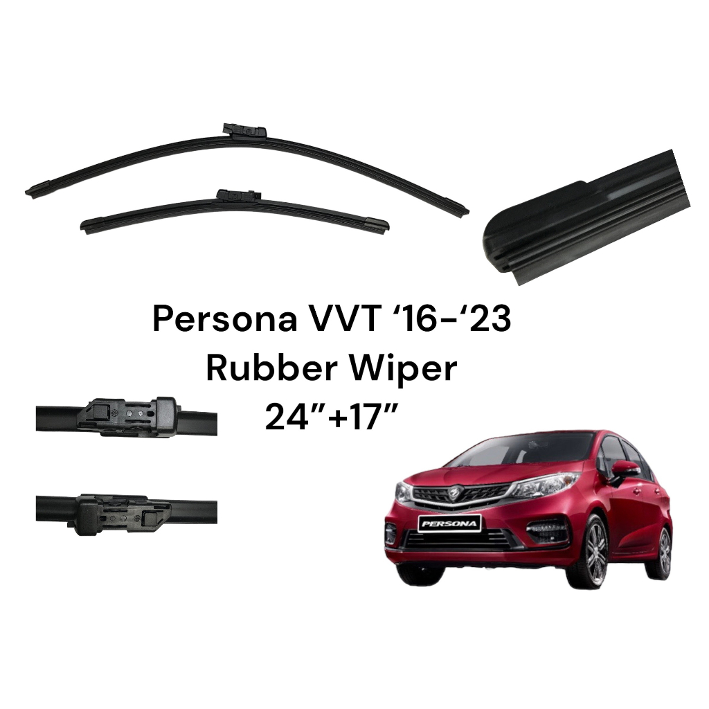Proton Persona VVT 2016-2023 OEM Front Windshield Wiper (24"+17 ...