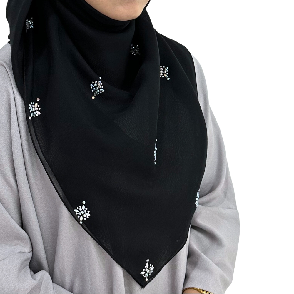 [HIDAYU PREMIUM] Shining Star 21 Tudung Bawal Cotton Batu Manik Tabur ...