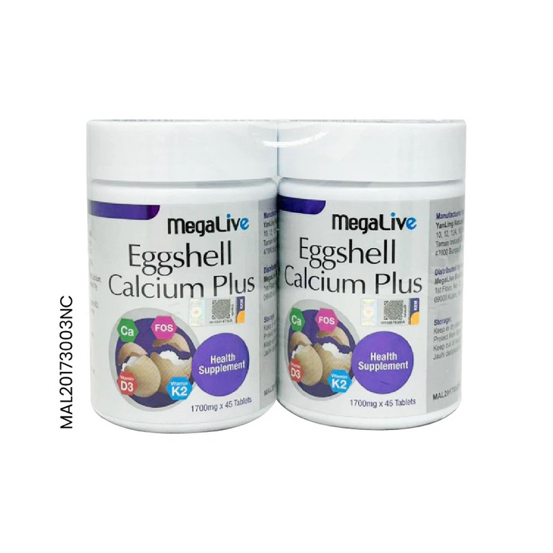 Megalive Eggshell Calcium Plus (2 X 45’s) | Shopee Malaysia