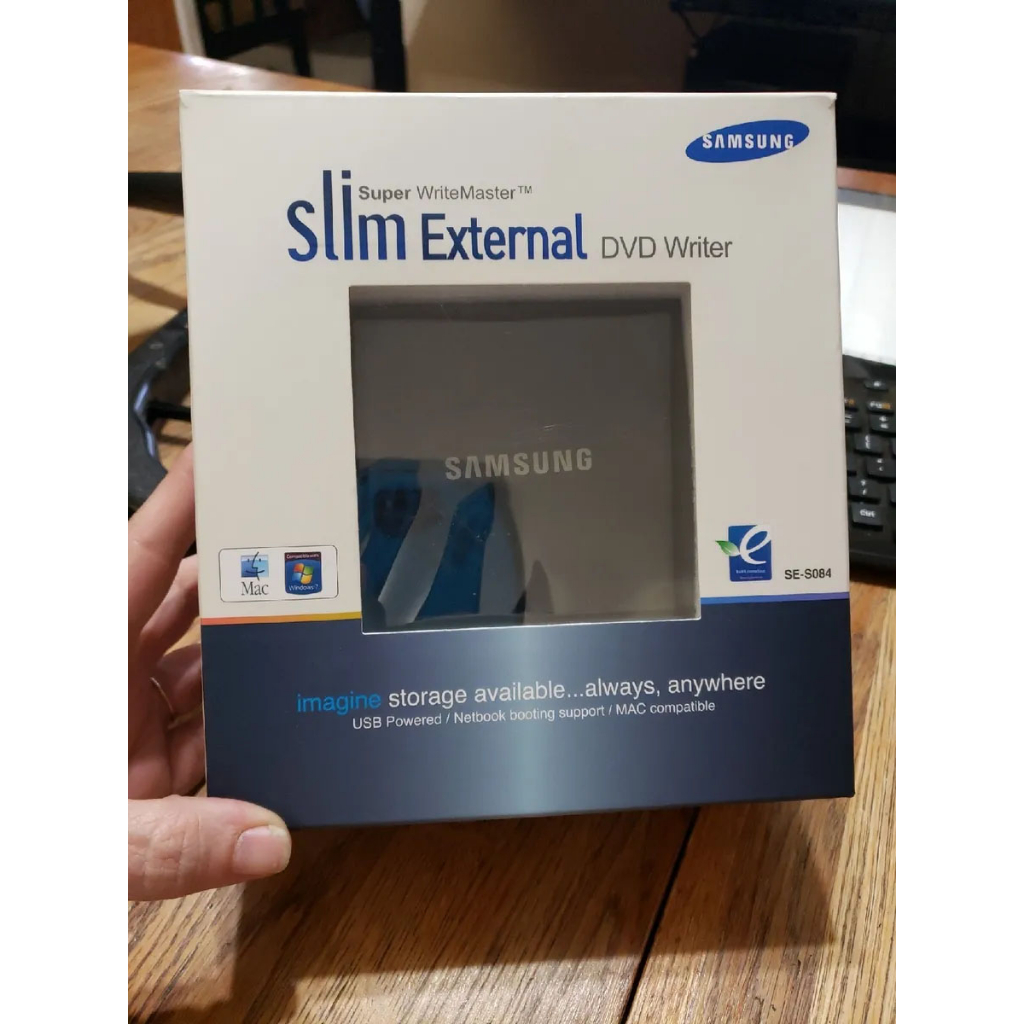 ORIGINAL SAMSUNG EXTERNAL PORTABLE 8X DVD-RW USB 2.0 CD DVD WRITER ...