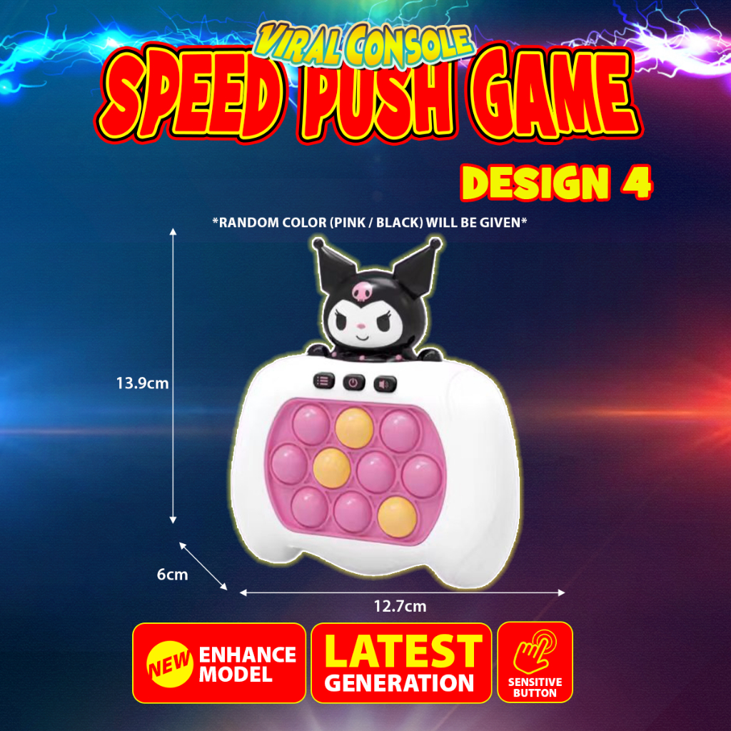 Pop It Electronic Speed Quick Push Game Toy Doraemon Ironman Spiderman ...
