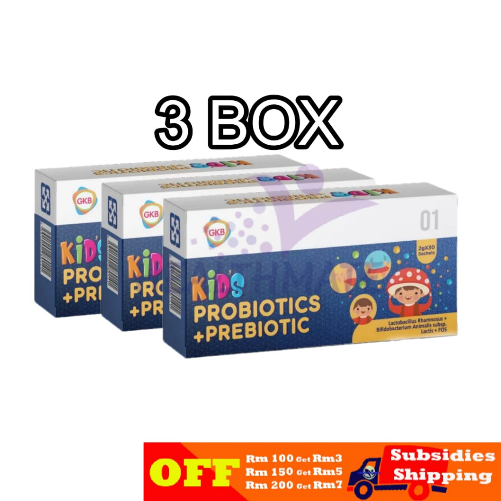 GKB Kid's Probiotics + Prebiotic Sachets (2G x 30'S X 3BOX) | Shopee Malaysia