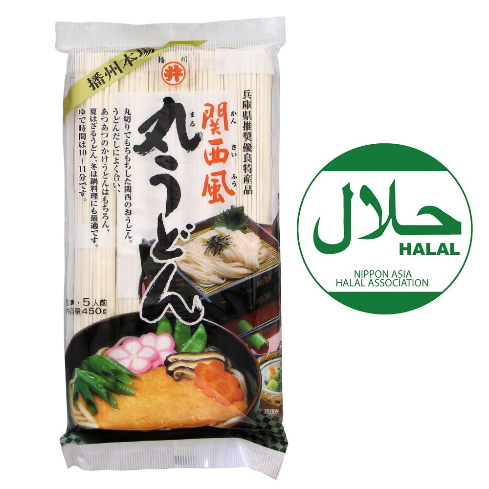TOA Kansai Fu Maru Udon 450g HALAL Japanese Dried Udon Noodle 関西風丸うどん ...