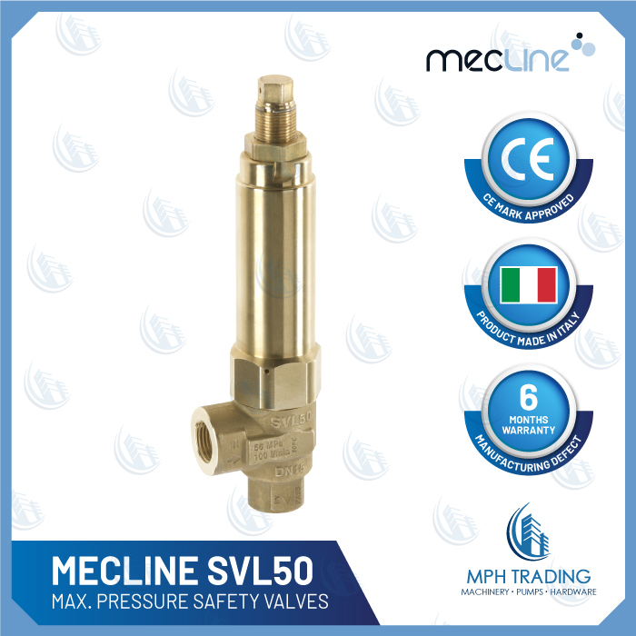Mecline by Tecomec SVL50 560Bar 8100PSI HPC Maximum Pressure Valves ...